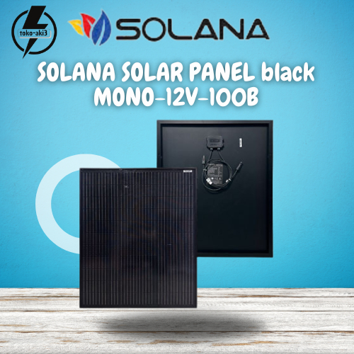 Jual SOLANA BLACK MONOCRYSSTALLINE SOLAR PANEL - MONO 12V 100B | Shopee ...