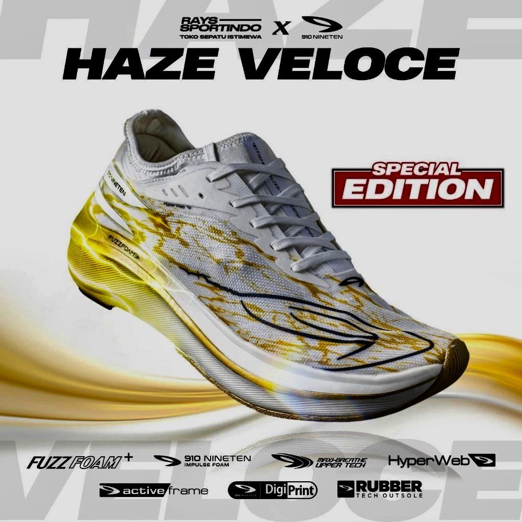 Jual 910 HAZE VELOCE X RAYSPORTINDO SPECIAL EDITION PUTIH EMAS | Shopee ...