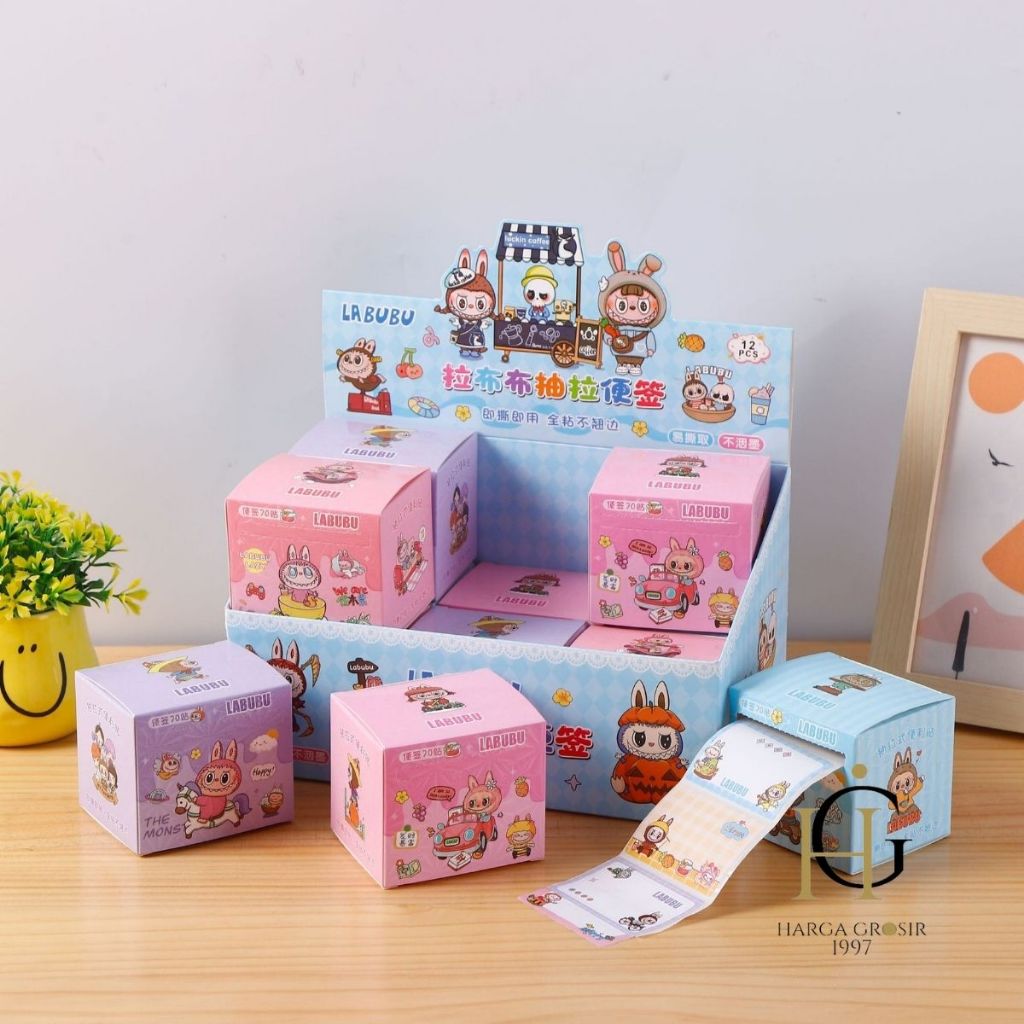 Jual Label Nama Roll Labubu Name label Labubu Pink biru ungu orange ...