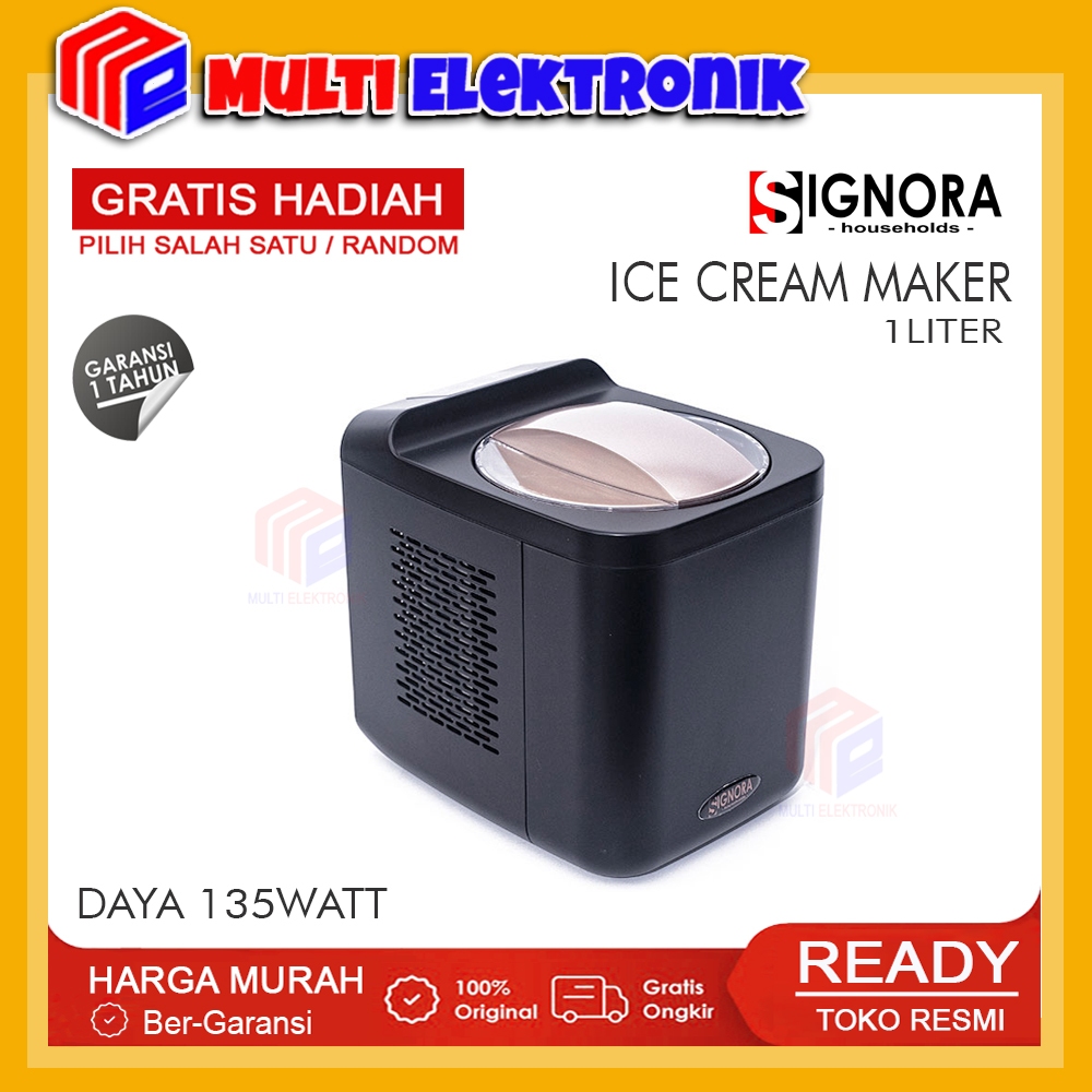 Jual Signora Ice Cream Maker / Mesin Pembuat Es Krim & Yogurt Free ...