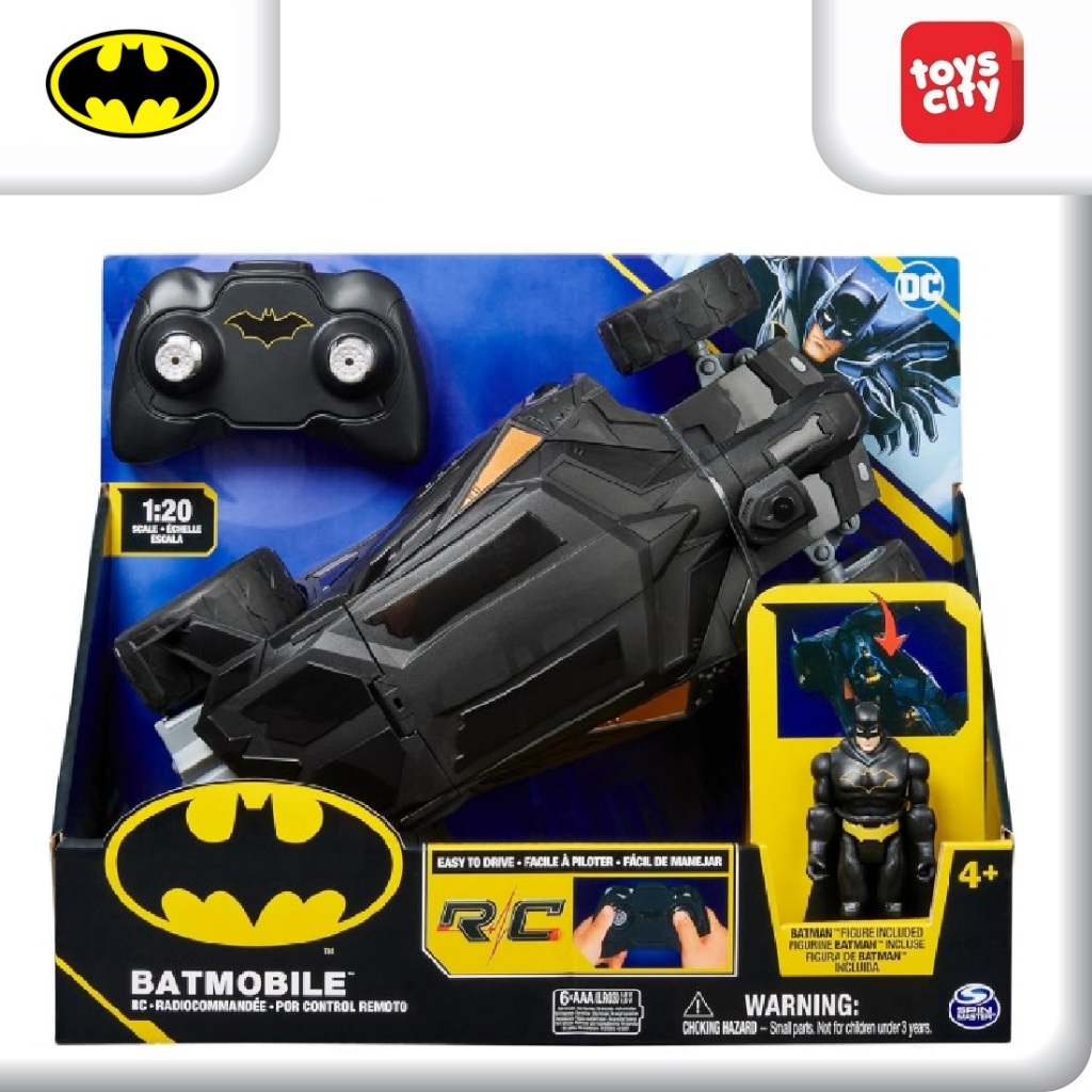 Jual DC Comics, Batman Batmobile Remote Control Car, Easy to Drive with ...