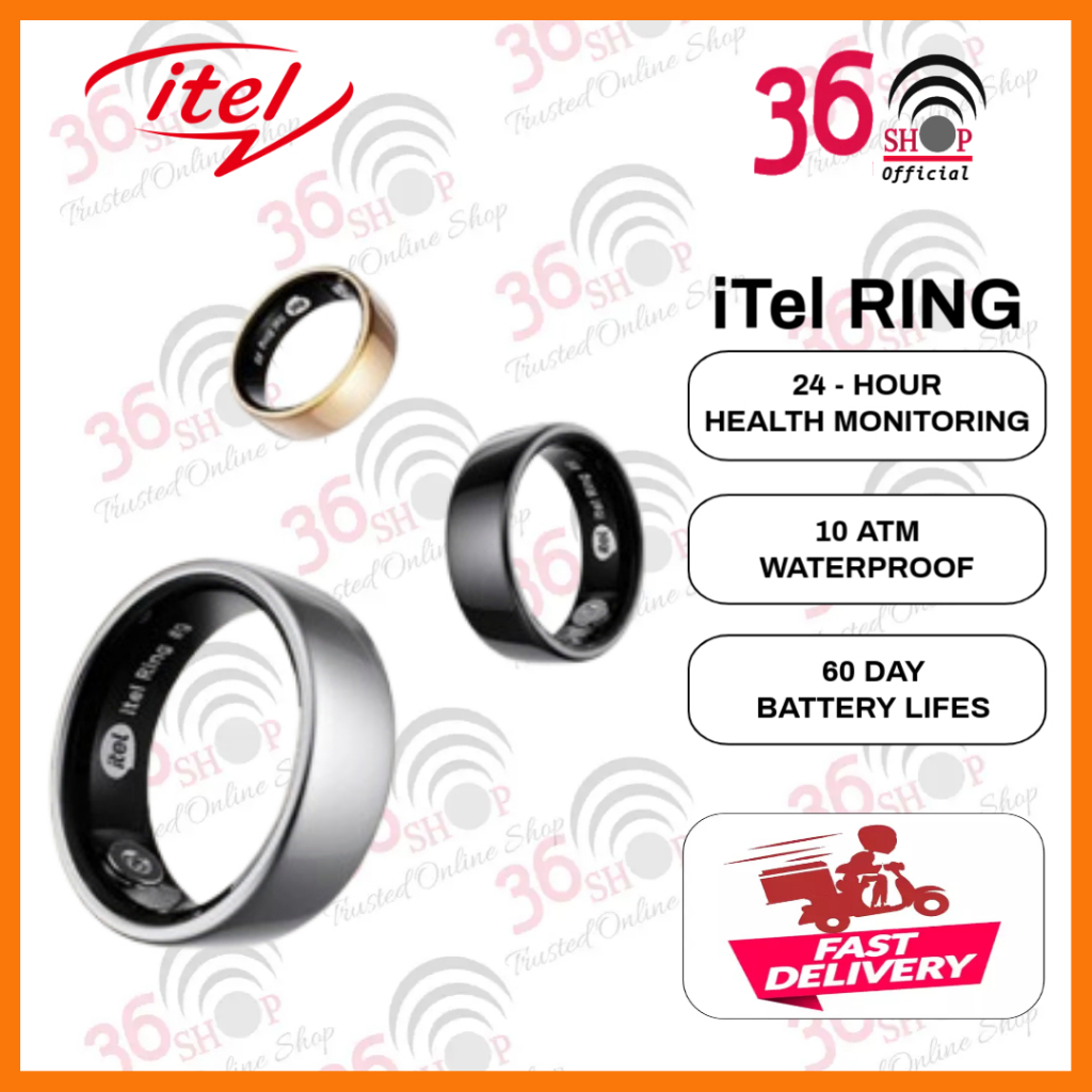 Jual Itel Ring Smart 24h Real Time Monitoring Hearth Rate Blood Oxygen ...