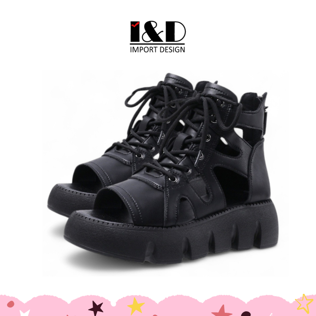 Jual [ IMPORT DESIGN ] Sepatu Sandal Gladiator Open Toe Wanita Sandal ...