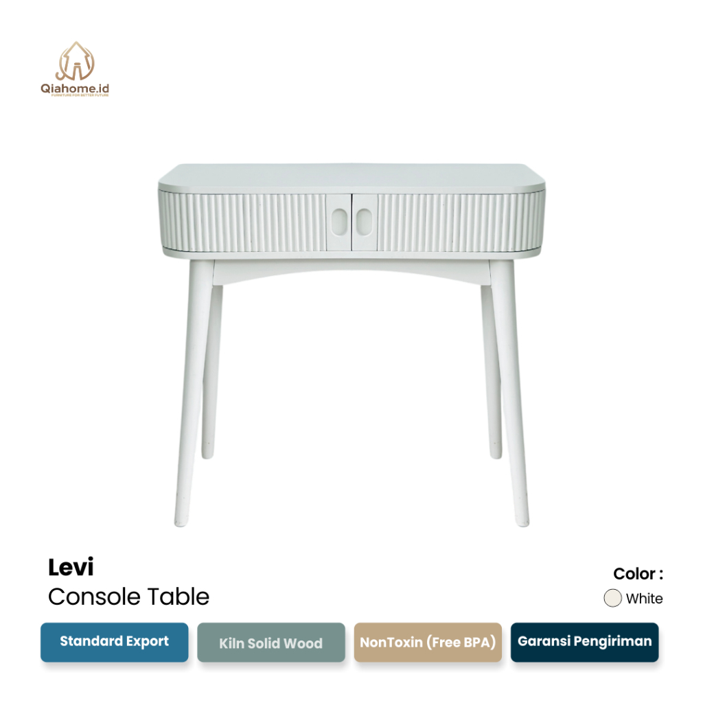 Jual QIAHOME.ID Levi Console Table Meja konsol Meja Kayu Aesthetic Meja TV minimalis | Shopee ...