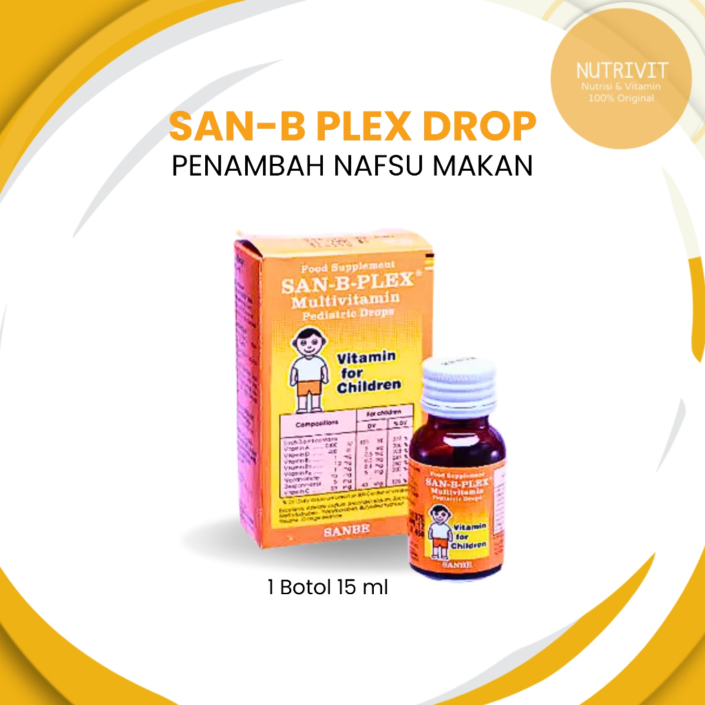 Jual San-B-Plex Drops 15ml | Multivitamin Bayi & Anak | Shopee Indonesia