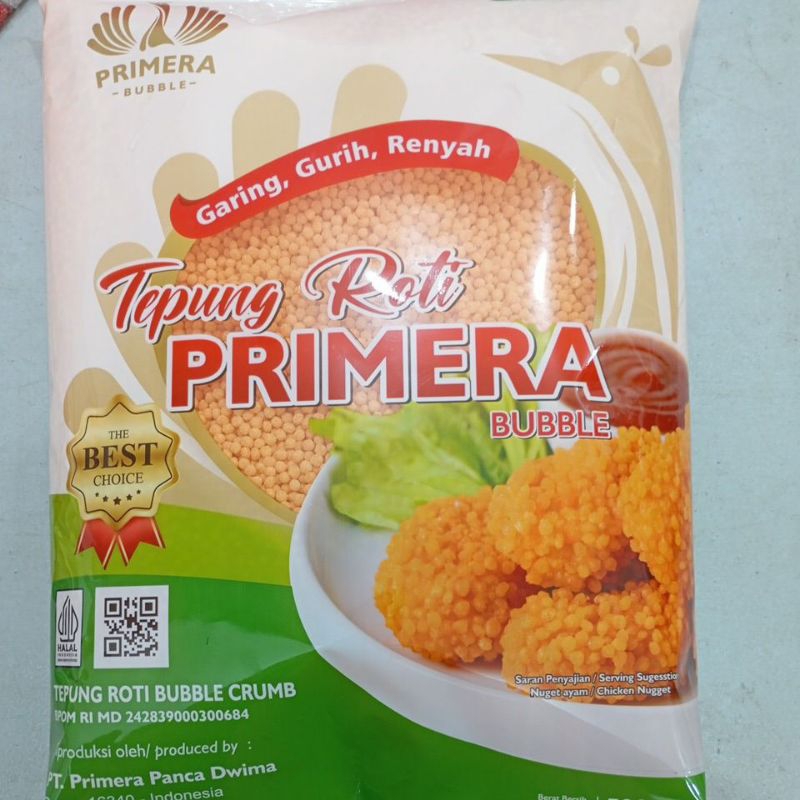 Jual TEPUNG ROTI BUBBLE CRUMBS PRIMERA 500gr / PANIR BOLA CRISPY ...