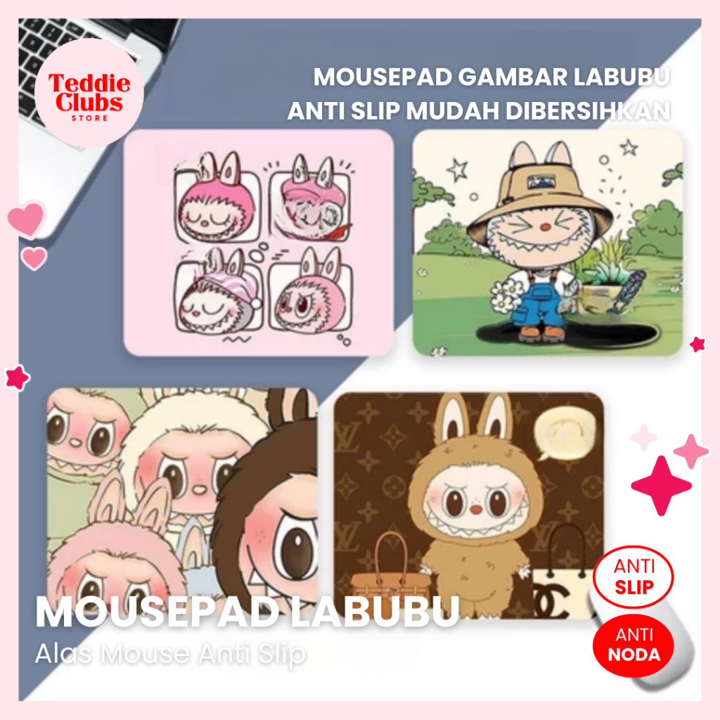 Jual Labubu | Mousepad Viral Lucu Karakter Labubu | Mousepad Labubu ...