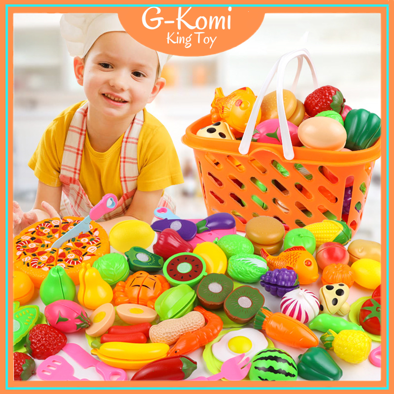 Jual Mainan Buah Potong Mainan Buah Buahan Mainan Anak Buah Dan Sayur ...