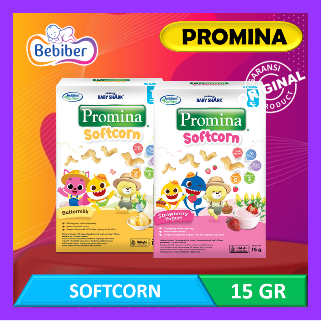 Jual Promina Softcorn 15gr 1+ tahun Crunchies Puff - Buttermilk ...