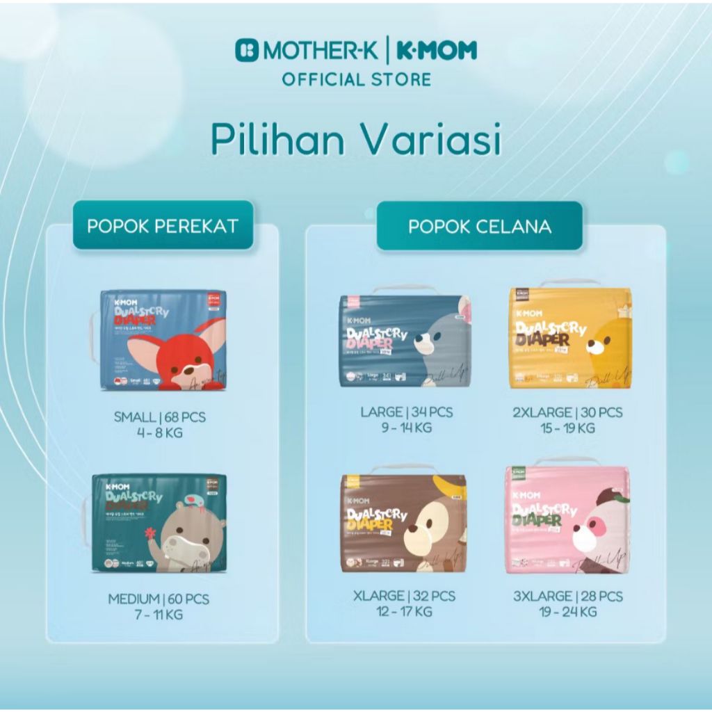 Jual Mother-K K-Mom Dual Story Diaper - Popok Perekat Celana Bayi dan ...