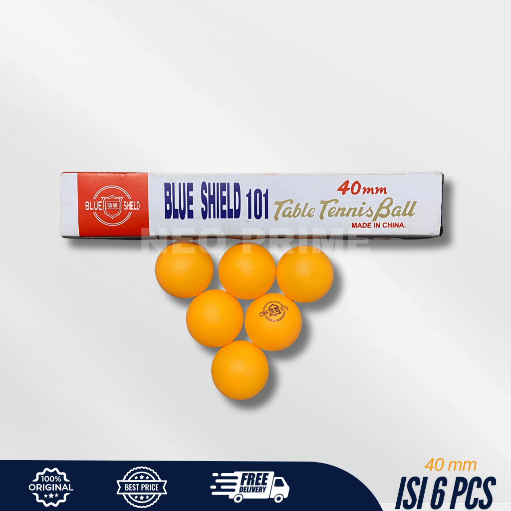 Jual Bola Pingpong - Bola Tenis Meja Blue Shield 101 40mm Kuning | Bola Pingpong Murah | Shopee ...