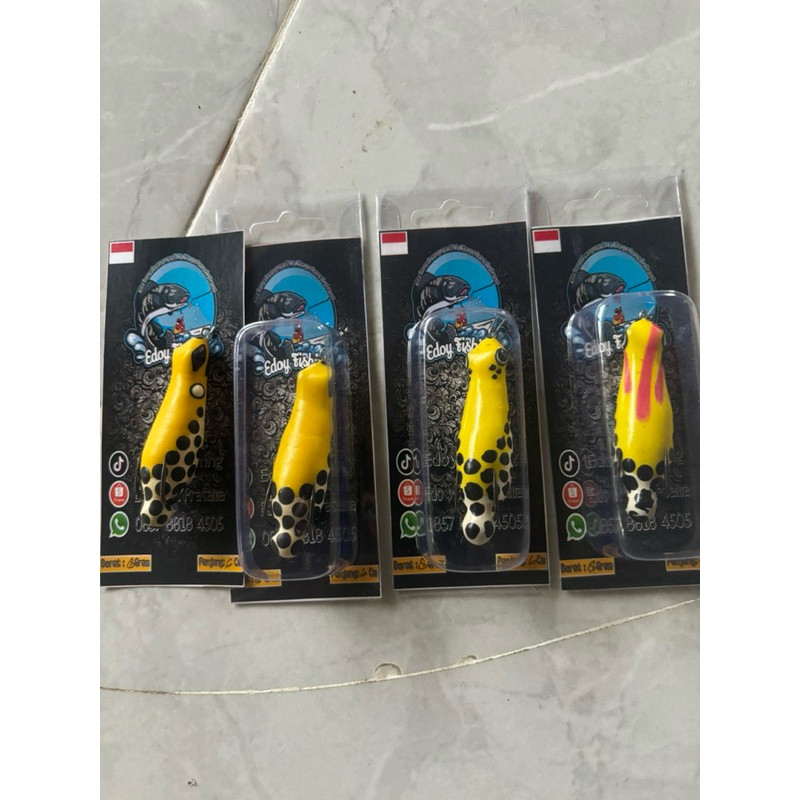 Jual SOFT FROG GEOL EDOY FISHING BUAT GABUS & TOMAN || PANJANG 6cm ...