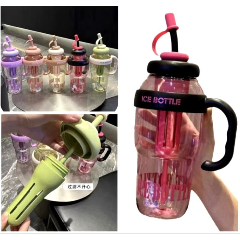 Jual Botol Minum Jumbo Bentuk Lucu/Botol Ice Straww Ukuran 1300ML ...