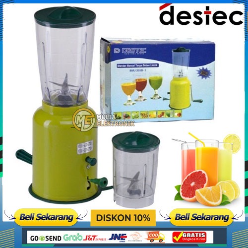 Jual Blender Destec Manual 2 Tabung Blender Tangan BMJ 205-B2 Blender Jus Dan Bumbu Gelas Anti ...