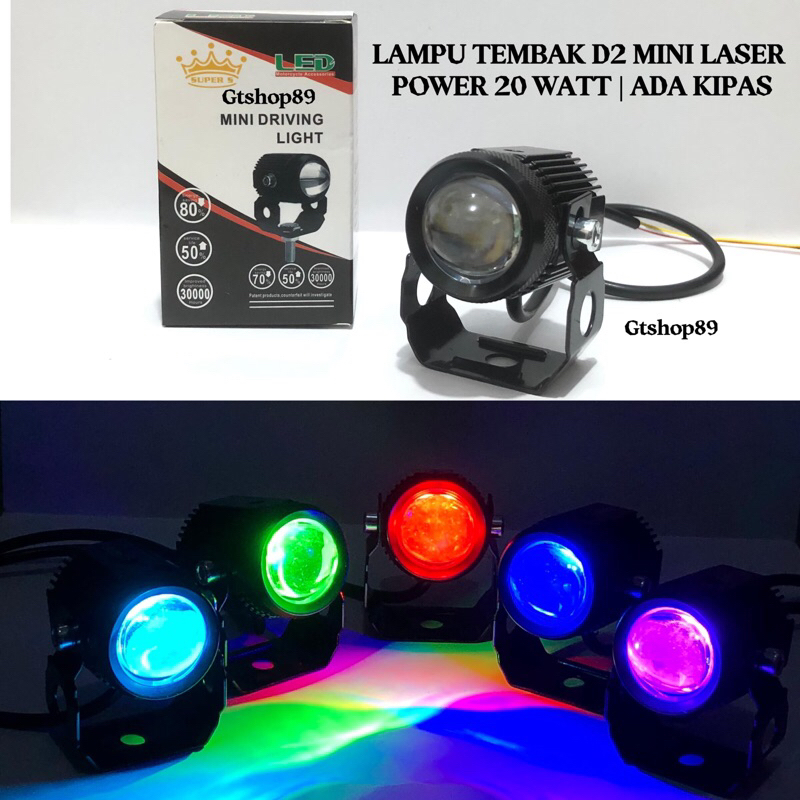Jual Lampu Tembak D2 Mini Laser Plus Devil Dan Kipas Pendingin Jauh ...