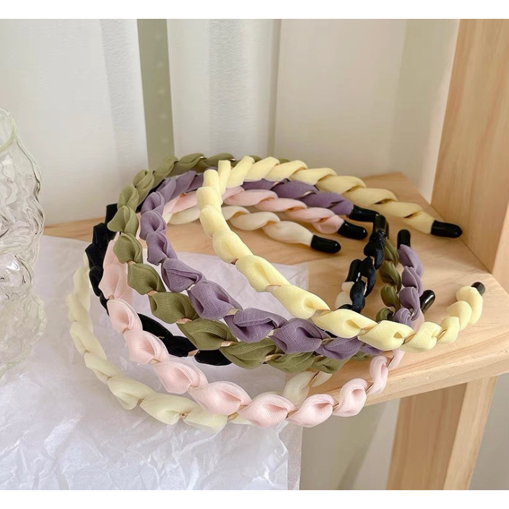 Jual Bando Korea Premium Kepang Lilit Model Spiral | Shopee Indonesia