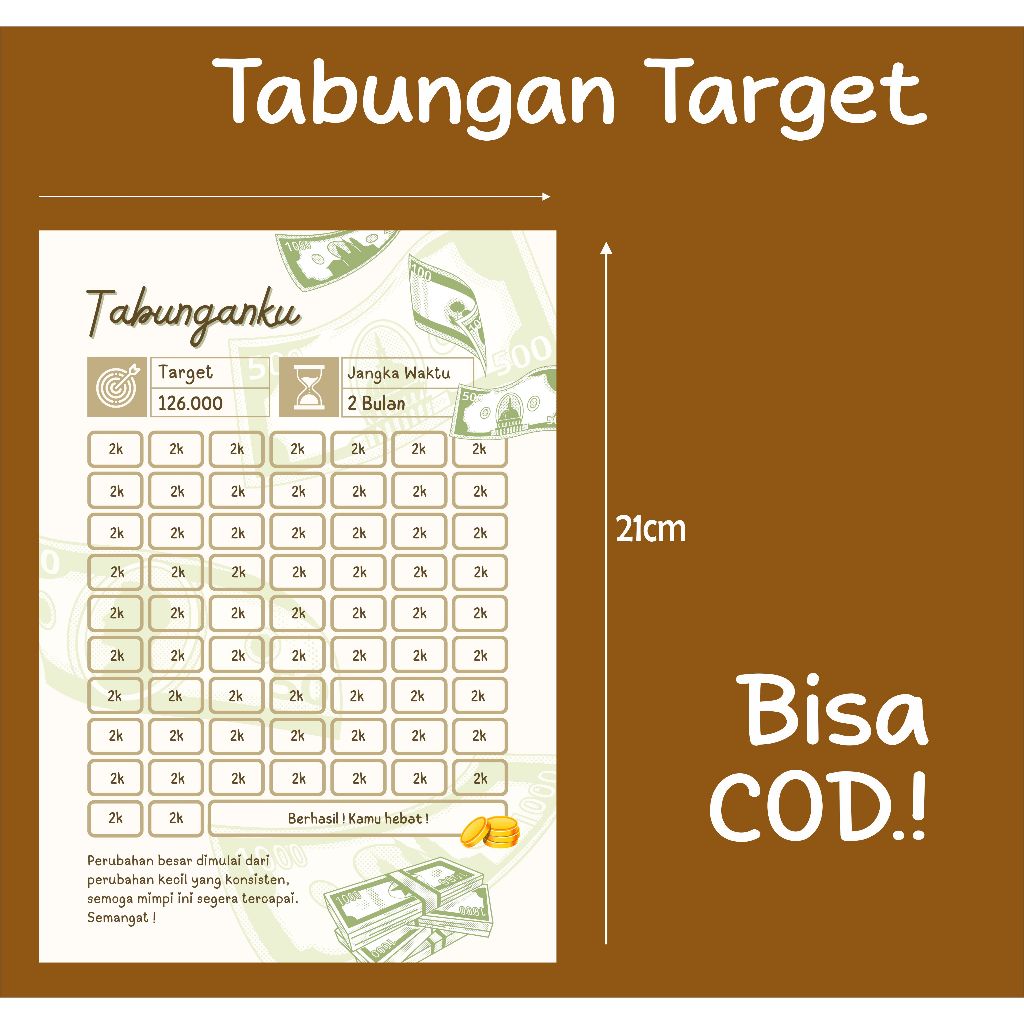 Jual Buku tabungan target bulanan terbaru 2025 | Shopee Indonesia