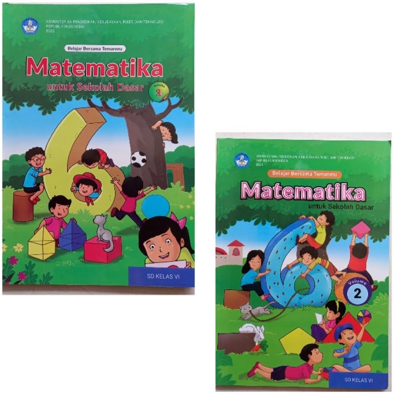 Jual Matematika kelas 6 volume 1 2 kurikulum merdeka | Shopee Indonesia