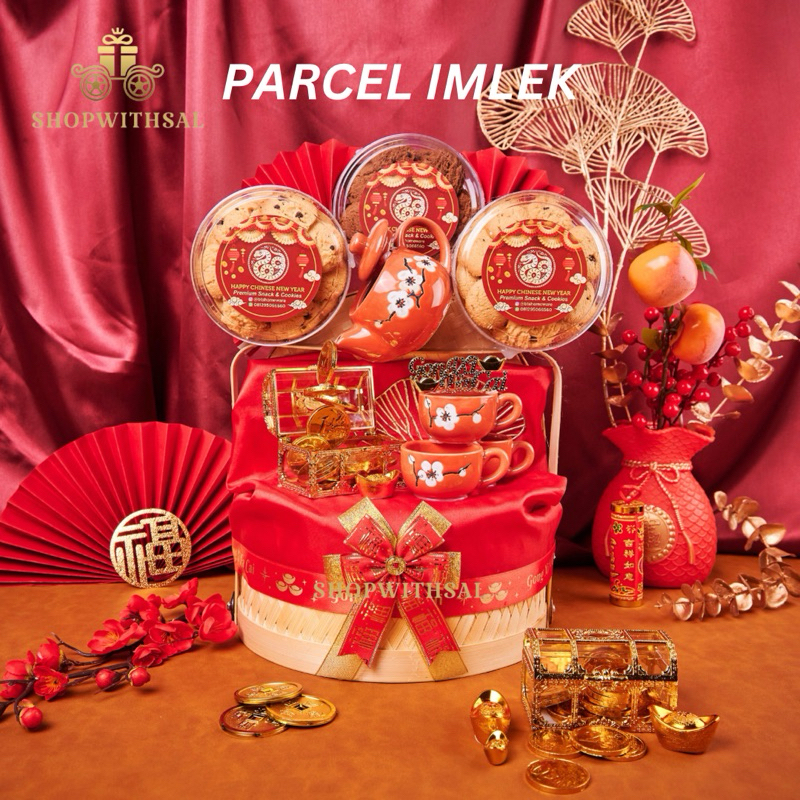 Jual Parcel Imlek 2025 Shio Ular / Parcel Kue Kering Nastar Kastangel ...