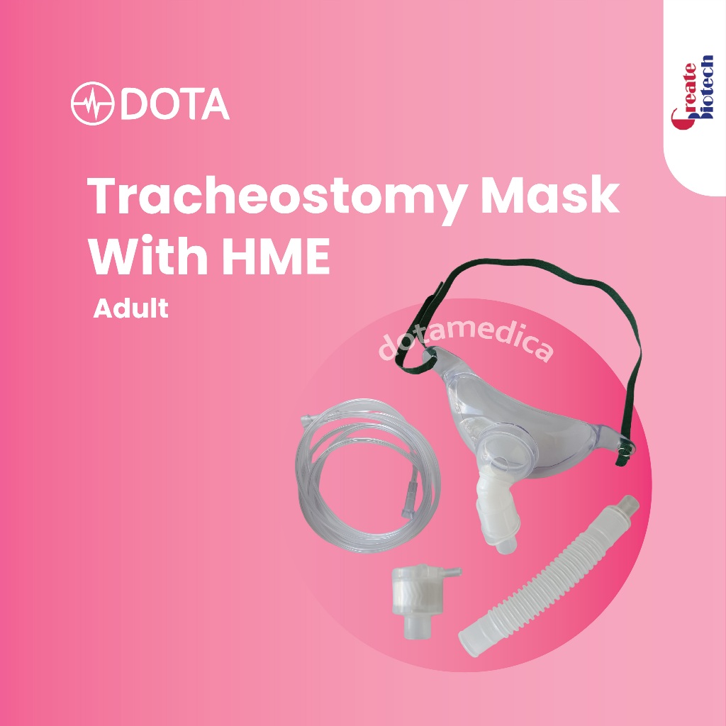 Jual Tracheostomy Mask with HME Filter & Oxygen Tubing Adult [CREATE ...
