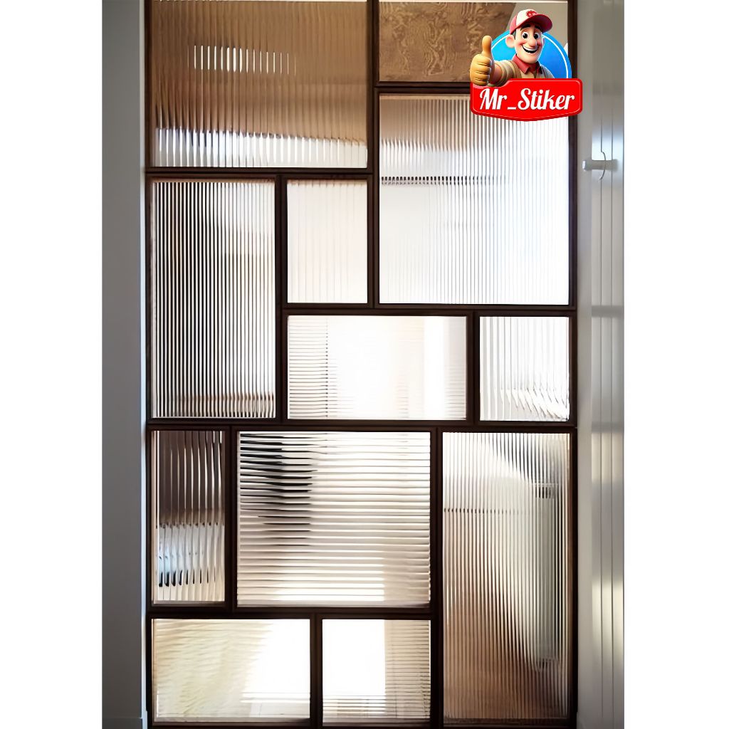 Jual Fluted Stiker Kaca / Stiker Sandblast Motif Gs 0309 AK (1PCS DAPAT ...