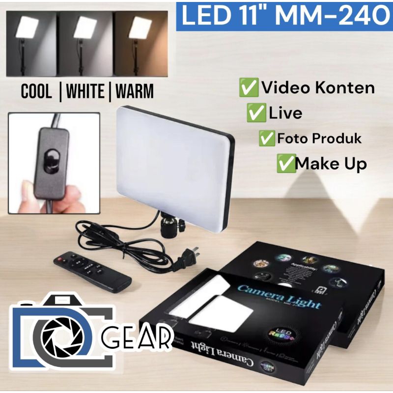 Jual Lampu Fotografi LED 11" utk foto MUA , Photoshoot , Foto Produk / MM-240 , RL-11 | Shopee ...