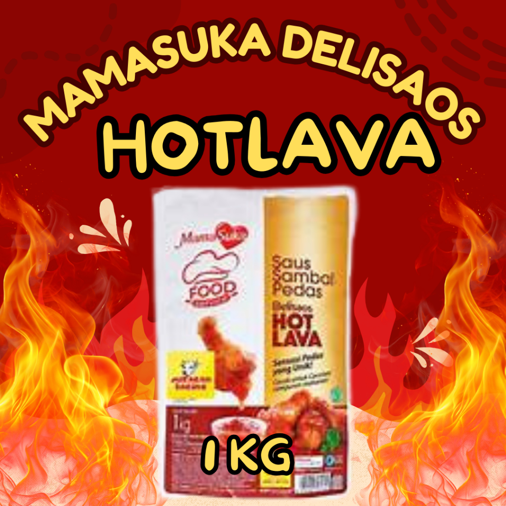Jual Saus Hot Lava 1 Kg Saus Sambal Pedas Delisaos HOTLAVA | Shopee ...