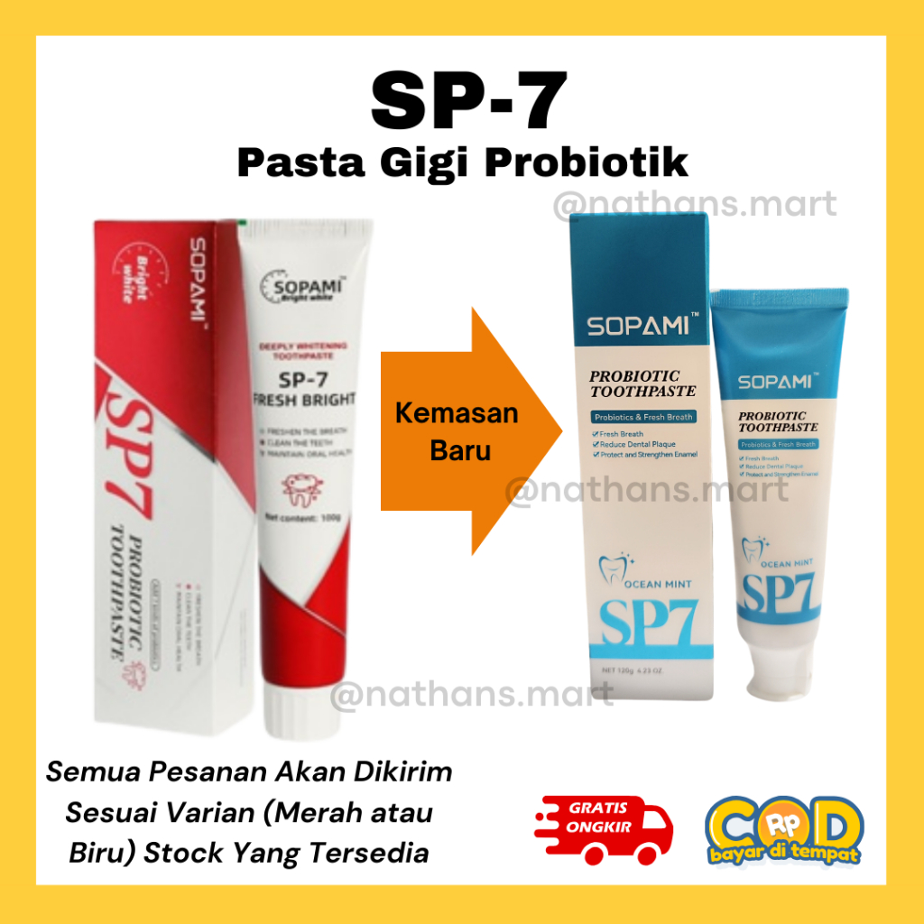 Jual SOPAMI SP-7 SP7 Probiotic Whitening Toothpaste Pembersih Karang ...
