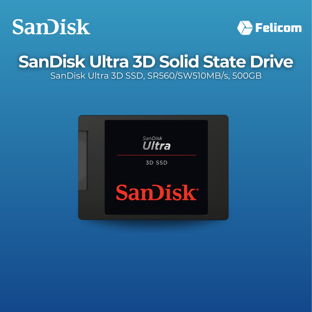Jual Sandisk Ultra 3D SSD 500GB | Shopee Indonesia