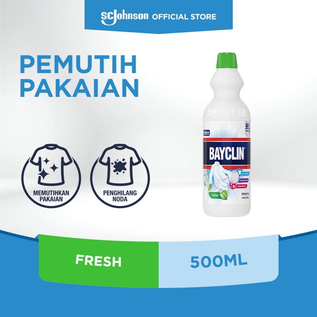 Jual Bayclin Fresh 500ml - Pemutih Pakaian | Shopee Indonesia