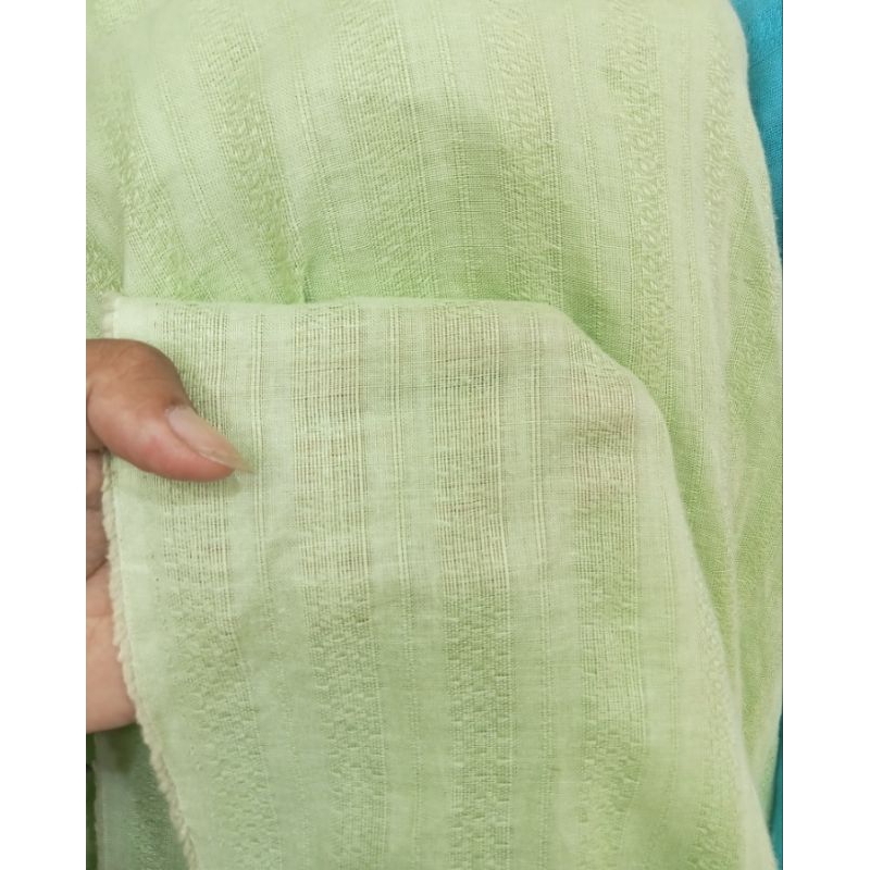 Jual Bahan Kain Linen Rami Motif Salur Harga 0,5m | Shopee Indonesia