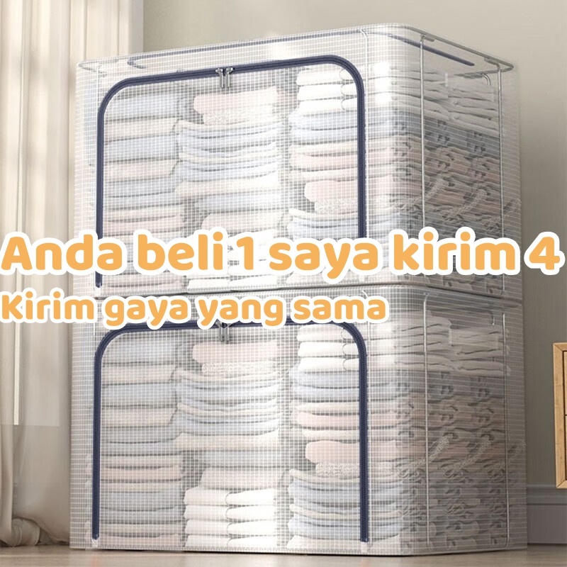 Jual Kotak penyimpanan 66L 110L PVC Storage box Lipat Container box tahan air Box storage ...