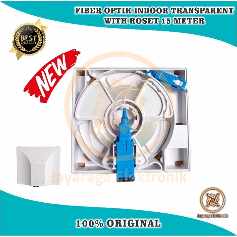 Jual Roset Prexo Prekso Presko Kabel Fiber Optic Transparan 15 Meter ...