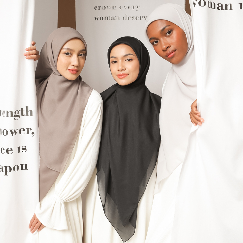 Jual Lozy Hijab - Polly Cotton Square Syari (Hijab Segiempat Square ...