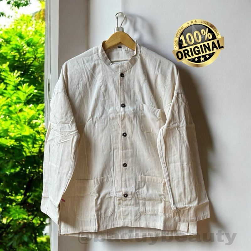 Jual Baju adat baduy warna putih/cream warna asli khas baduy bahan ...