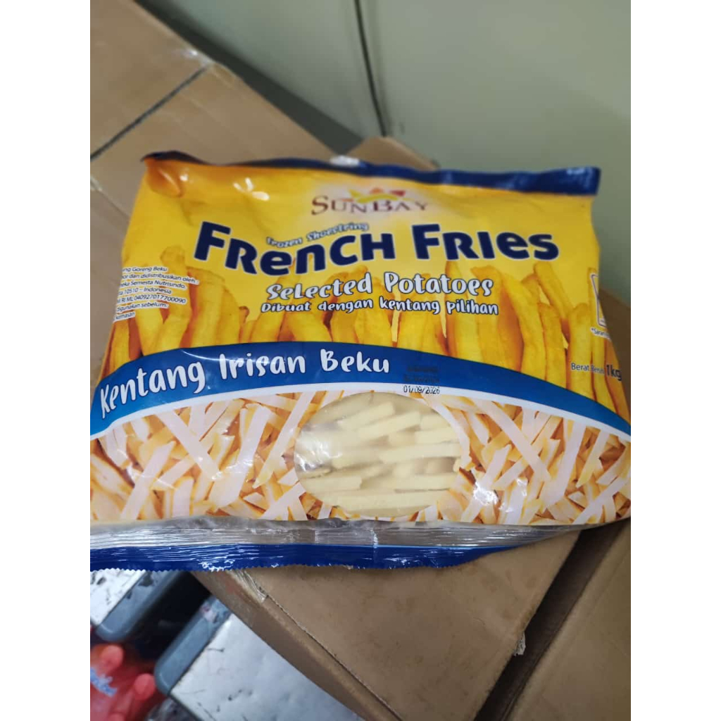 Jual Sun bay french fries kentang goreng 1kg sunbay shoestring 1 kilo ...