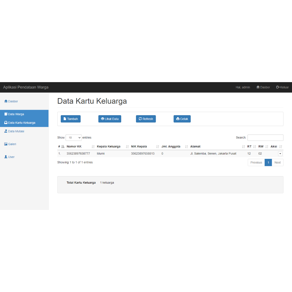 Jual APLIKASI PENDATAAN WARGA BERBASIS WEB Dengan PHP MYSQL | Shopee ...