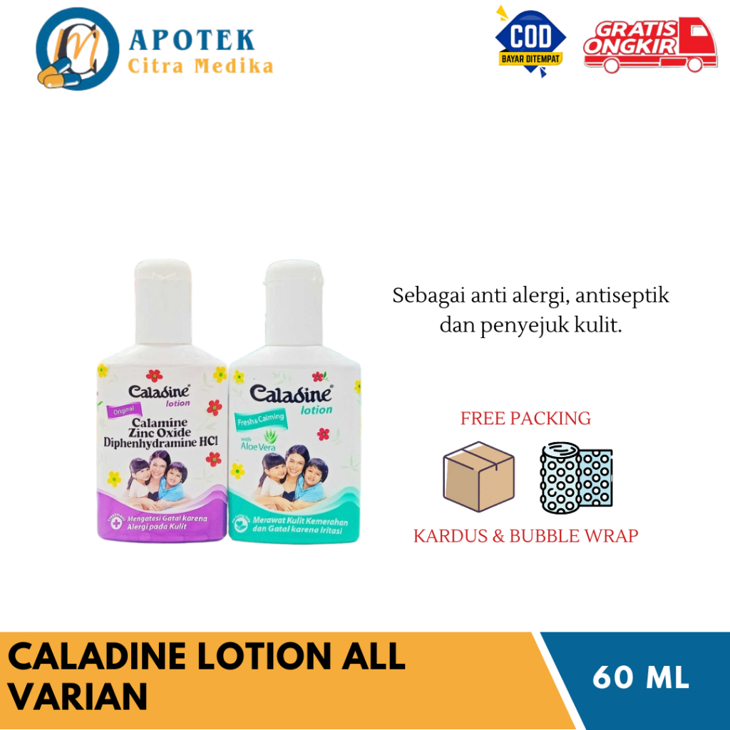 Jual CALADINE (LOTION 60ML) - MEREDAKAN GATAL-GATAL AKIBAT BIANG ...