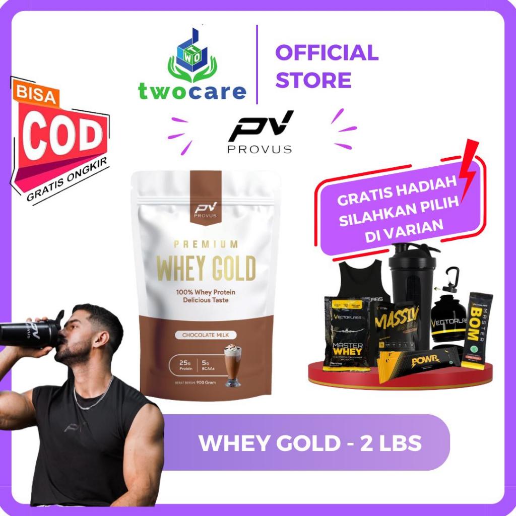 Jual Provus Premium Whey Gold 2 lbs 900 gram 100% Whey Protein ...