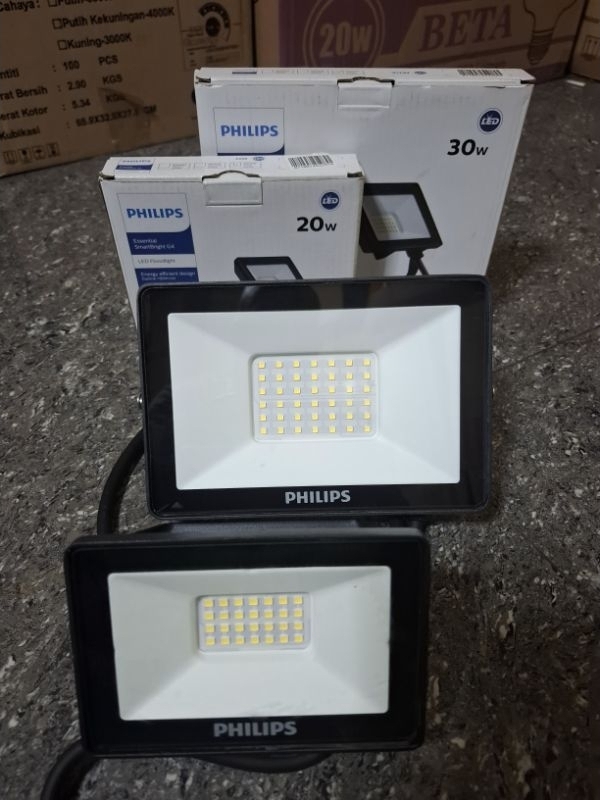 Jual PHILIPS BVP150 LAMPU SOROT FLOOD LIGHT LED LAMPU TEMBAK 10W 20W 30W 50W PUTIH SmartBright ...