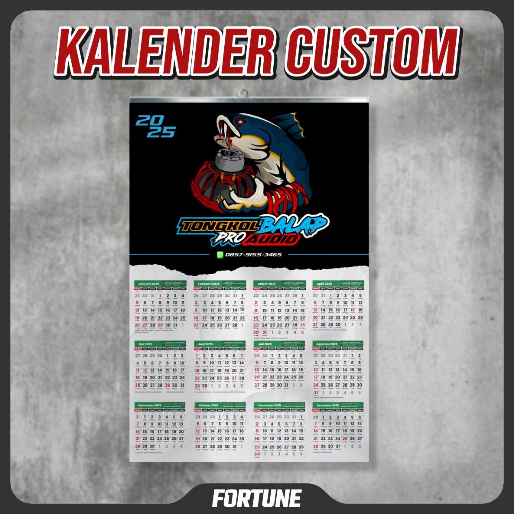 Jual KALENDER CUSTOM SELEMBAR KEREN | Shopee Indonesia