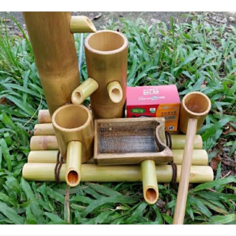 Jual pancuran air dari bambu pancuran dekorasi kolam minimalis | Shopee ...