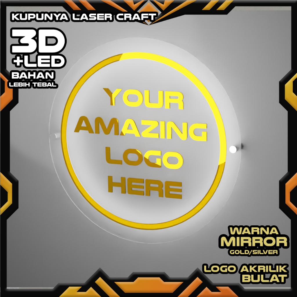 Jual LOGO USAHA LED LOGO AKRILIK NEON LED AKRILIK SIGN BUSSINESS SIGN ...