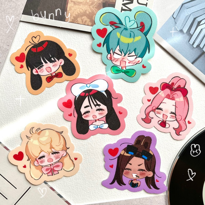 Jual Alien Stage Bunny Stickers (Ivan, Till, Mizi, Sua, Luka, Hyuna ...