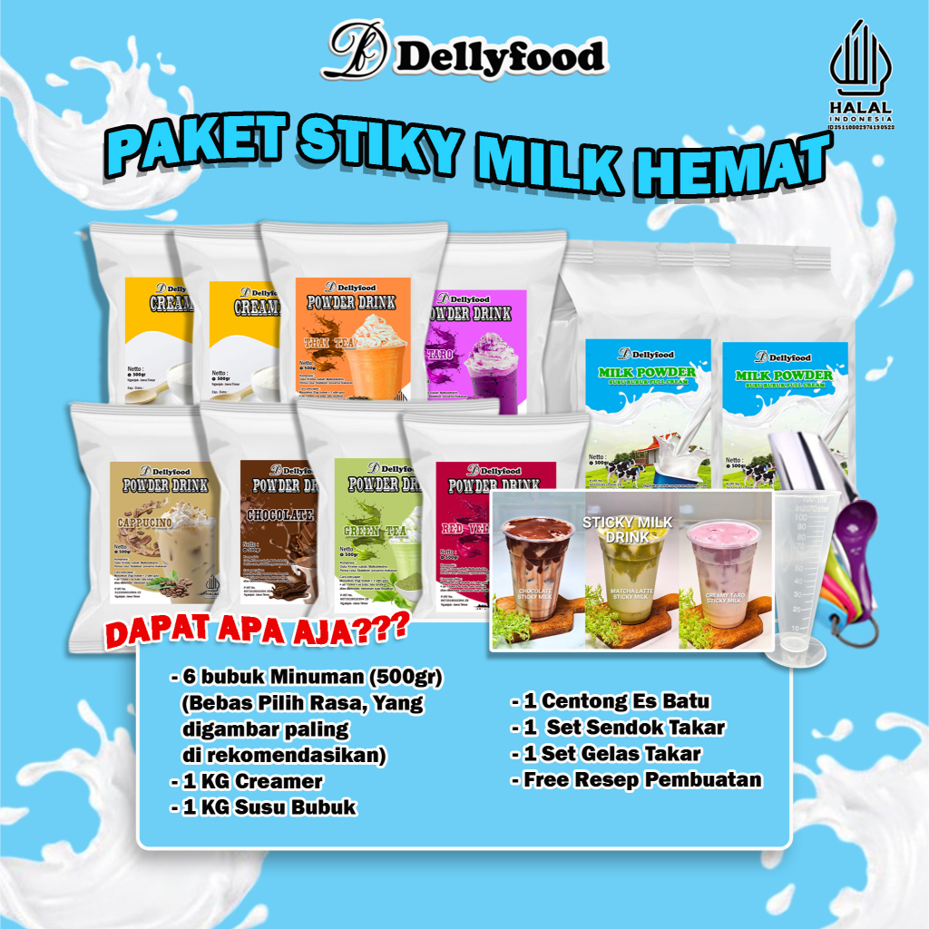 Jual Paket Usaha Sticky Milk Hemat / Minuman Kental Kekinian ala ...