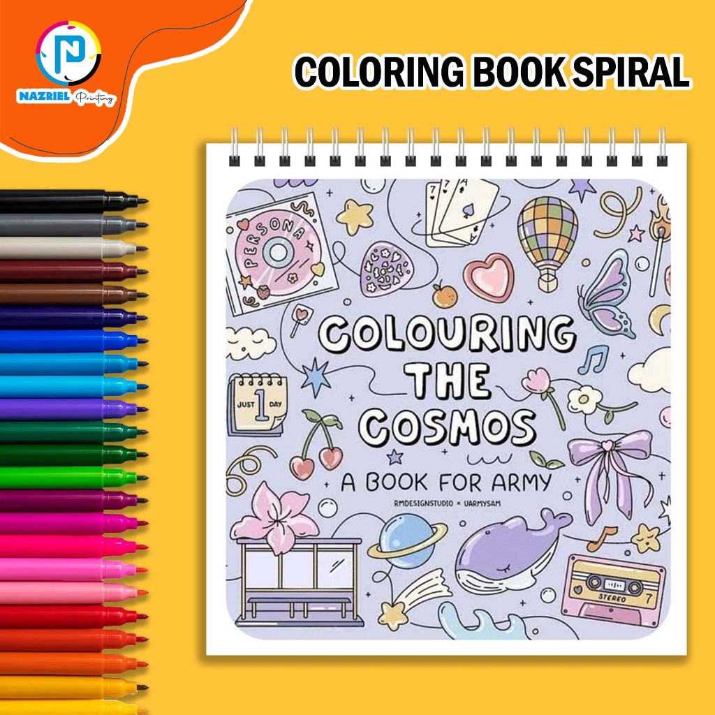Jual Colouring the Cosmos Coloring Book Buku Mewarnai spiral | Shopee ...