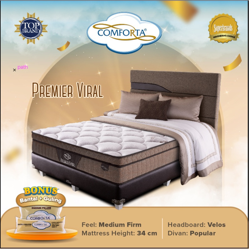 Jual SPRING BED COMFORTA SET PREMIER VIRAL | Shopee Indonesia