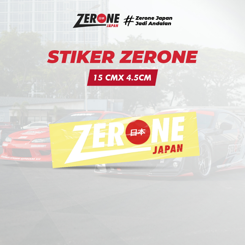 Jual Stiker Keren Motor Mobil Non Emboss Zerone Japan | Shopee Indonesia