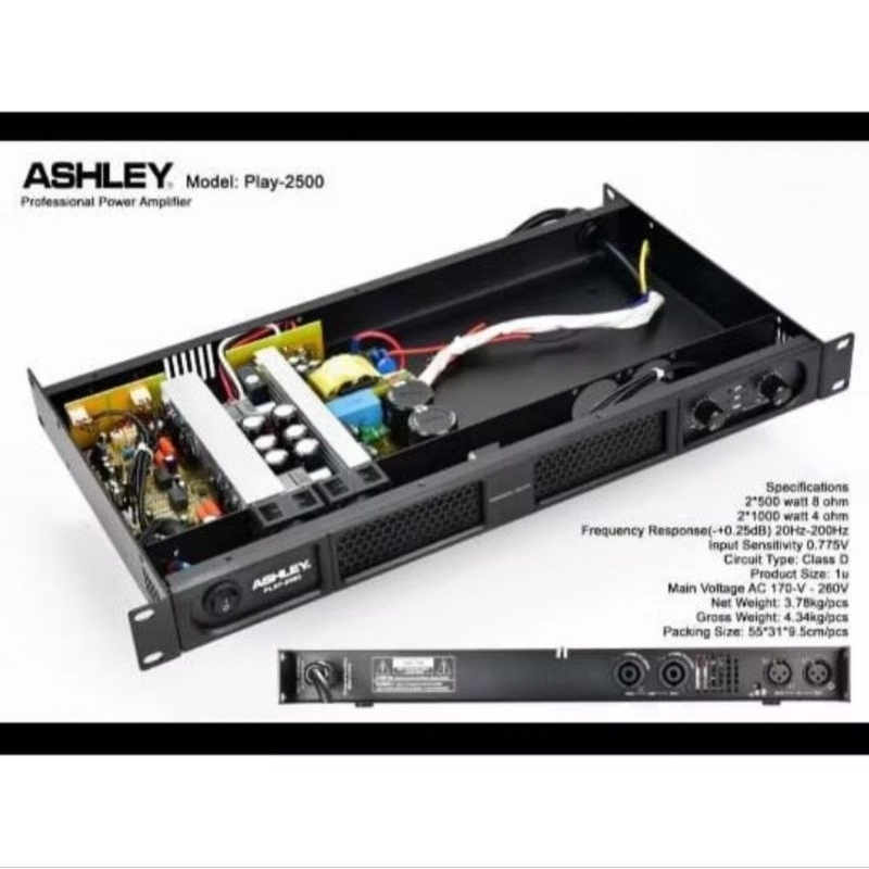Jual Power Ashley Play 2500 Original Amplifier 2 Channel Class D ...
