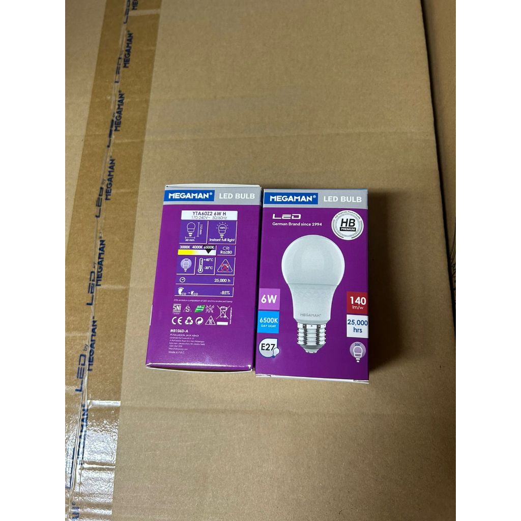 Jual MEGAMAN Lampu LED X Serial Bulb MEGAMAN YTA70Z2 6 W H Cahaya Putih - 6500K | Shopee Indonesia